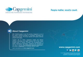 Capgemini - Project industrialization with apache spark | PPTX | Web ...
