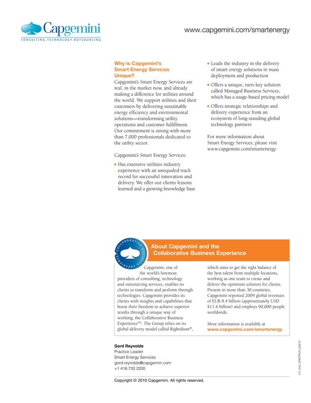 Capgemini ses - smart home operational services brochure (gr) | PDF