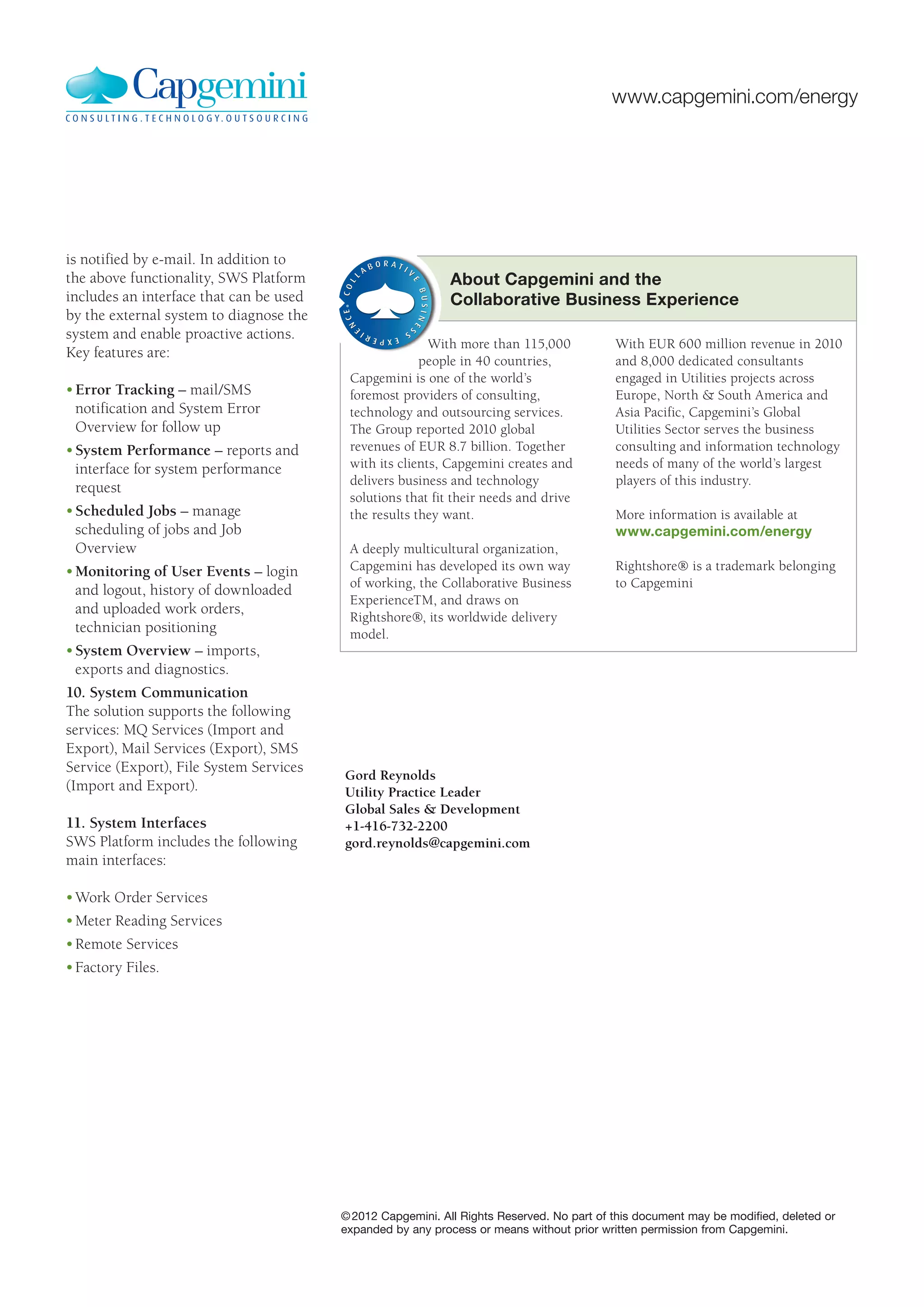 Capgemini ses - smart water service pov (gr) | PDF