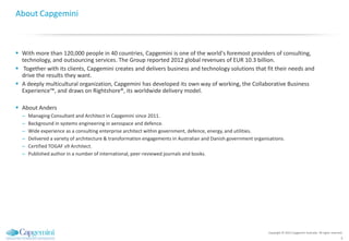 Agile Enterprise Architecture in Government Business Transformations ...