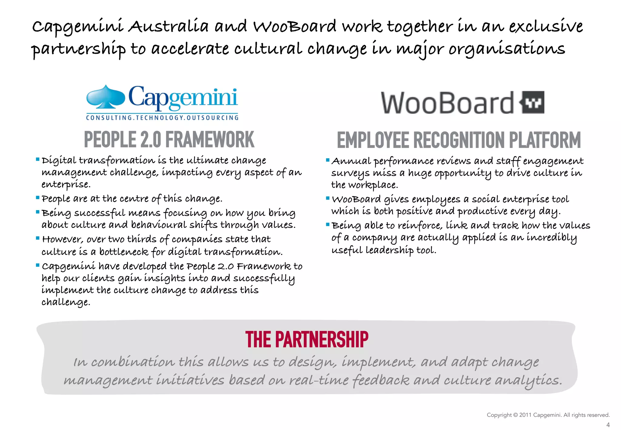 The 75% Challenge - Capgemini and WooBoard | PDF | Computer Software ...