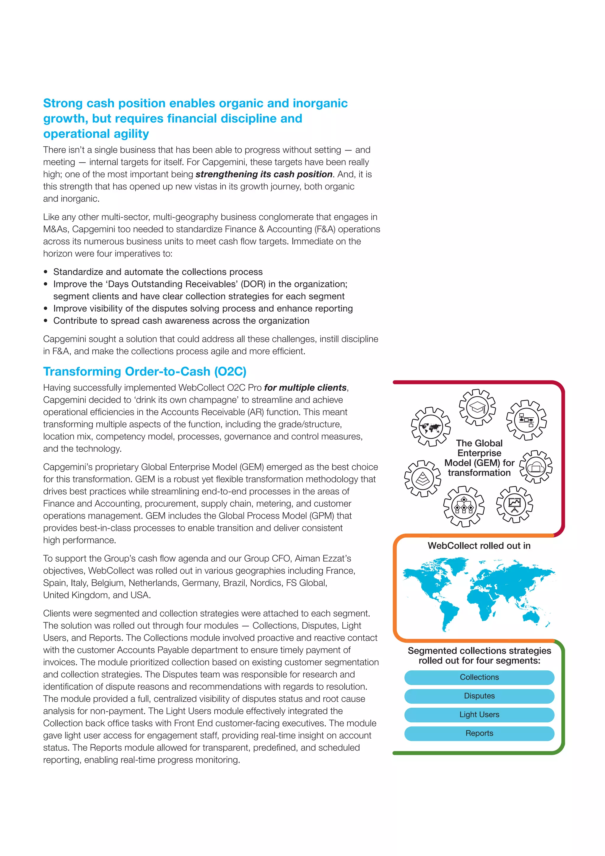 Capgemini Brings Home €668m in Organic Free Cash Flows by Transforming ...