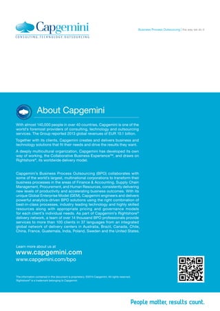 Cap gemini business process transformation to deliver world class ...