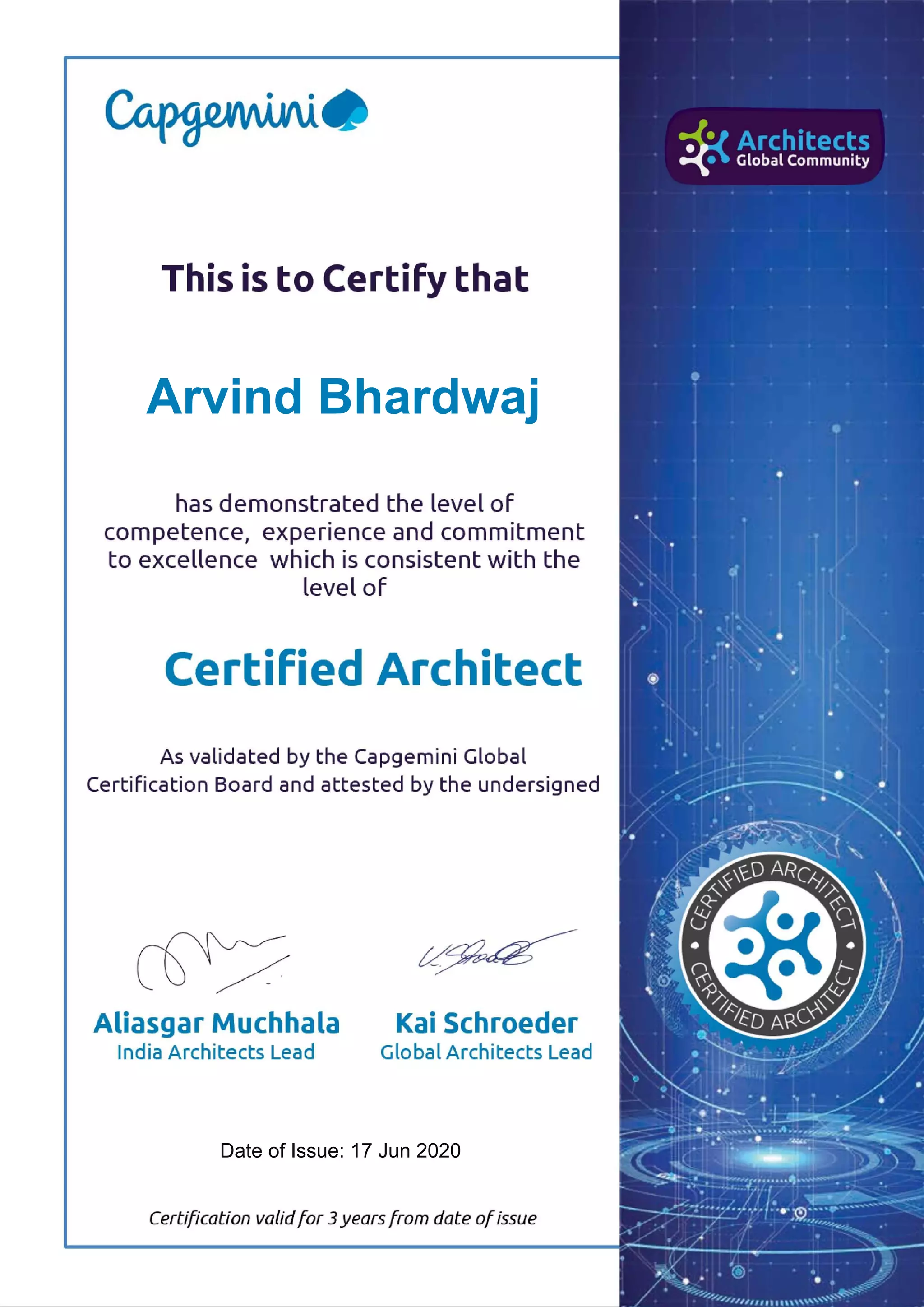 Capgemini certified architect | PDF