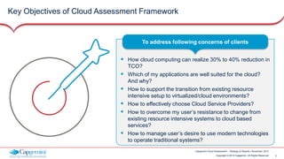 Capgemini Cloud Assessment - A Pathway to Enterprise Cloud Migration | PPTX