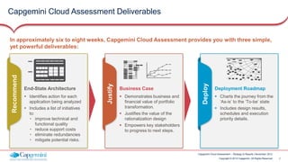 Capgemini Cloud Assessment - A Pathway to Enterprise Cloud Migration | PPTX