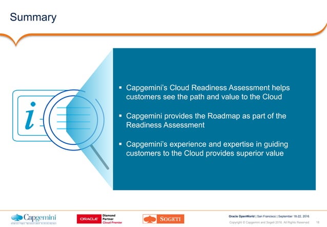 Cloud Journey Roadmap: Capgemini's Cloud Readiness Assessment | PPT