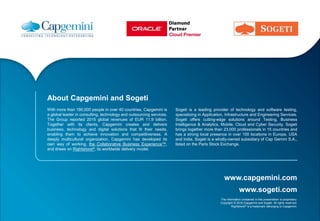 Cloud Journey Roadmap: Capgemini's Cloud Readiness Assessment | PPT