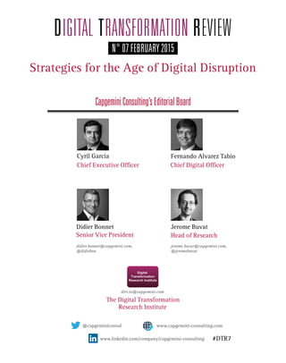 Strategies for the Age of Digital Disruption #DTR7 | PDF