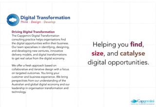 Capgemini digital transformation innovation presentation final s | PDF