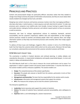 Paper Dynamic Case Management by Capgemini ECM, Yvo Booisma | PDF ...