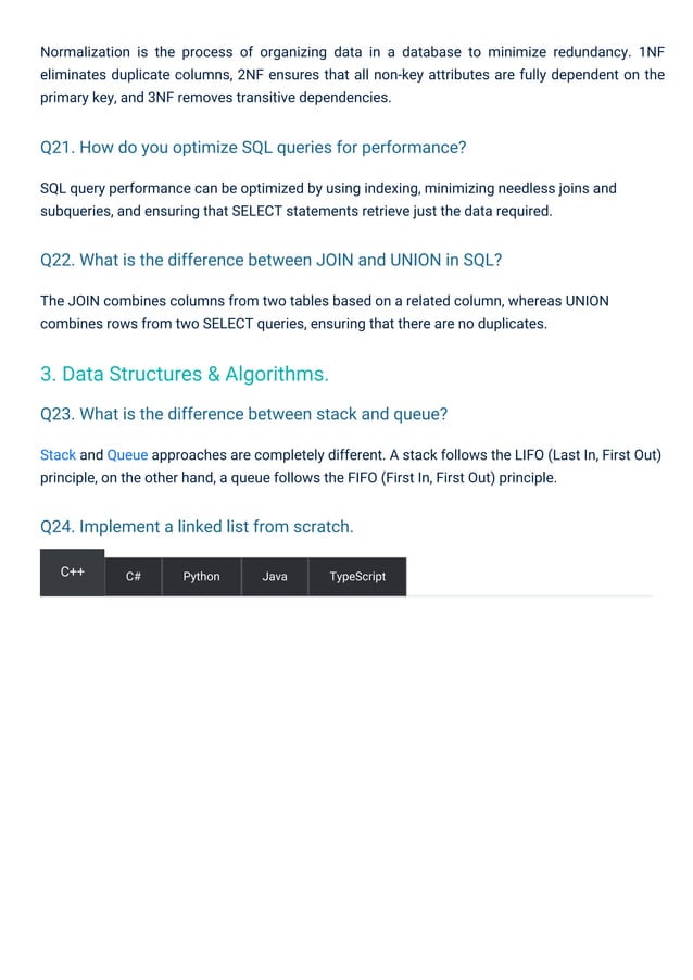 Capgemini Interview Questions By ScholarHat | PDF