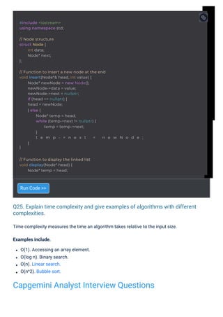 Capgemini Interview Questions By ScholarHat | PDF