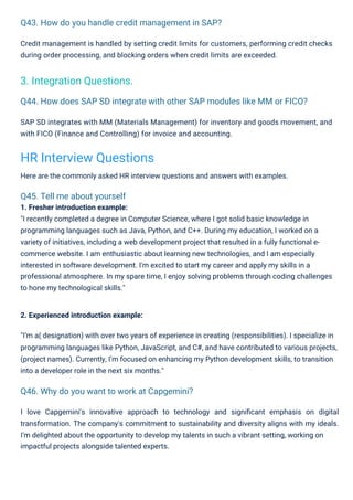 Capgemini Interview Questions By ScholarHat | PDF