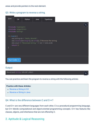 Capgemini Interview Questions By ScholarHat | PDF