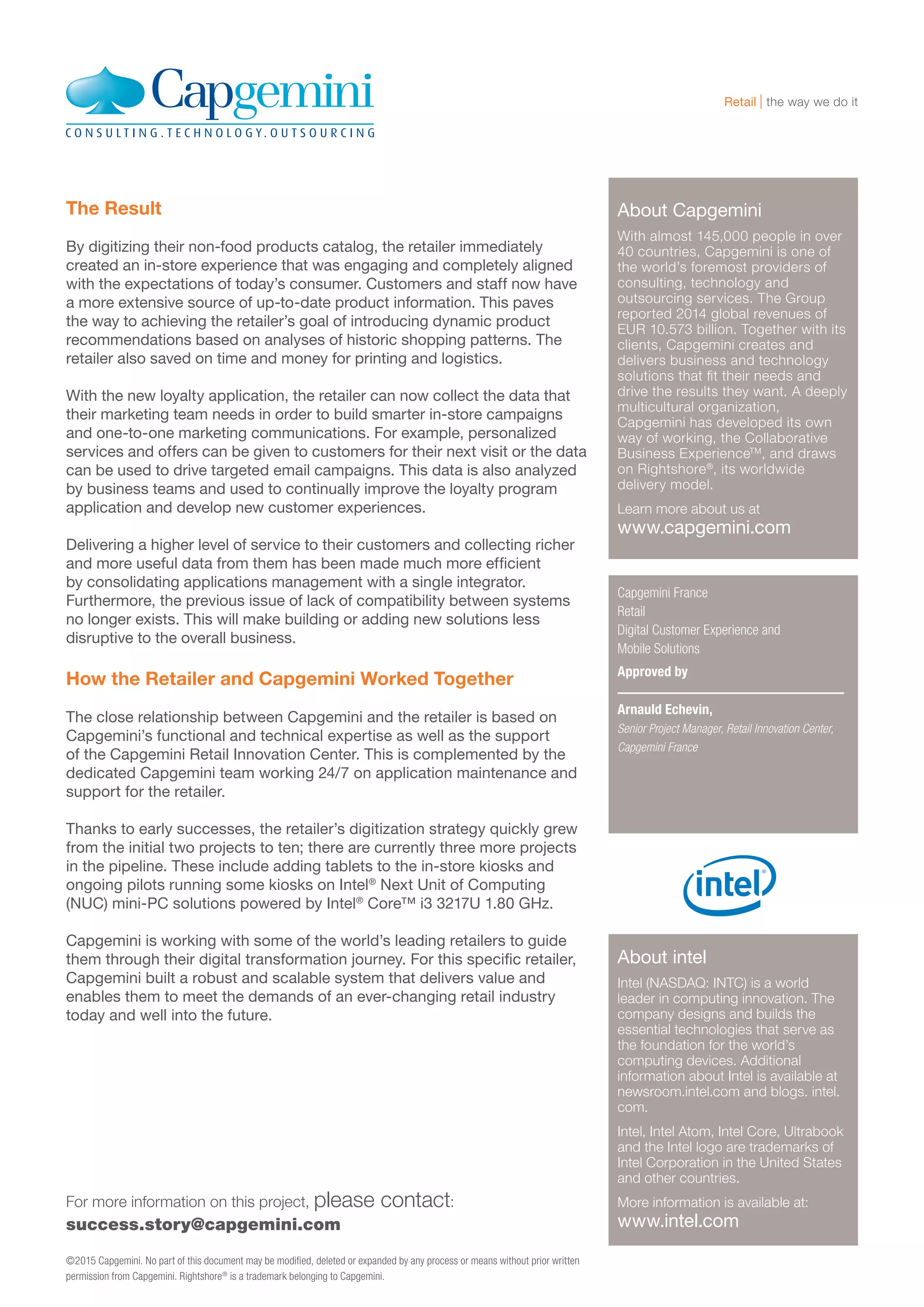 Capgemini Leads Digital Transformation for One of the World's Largest ...