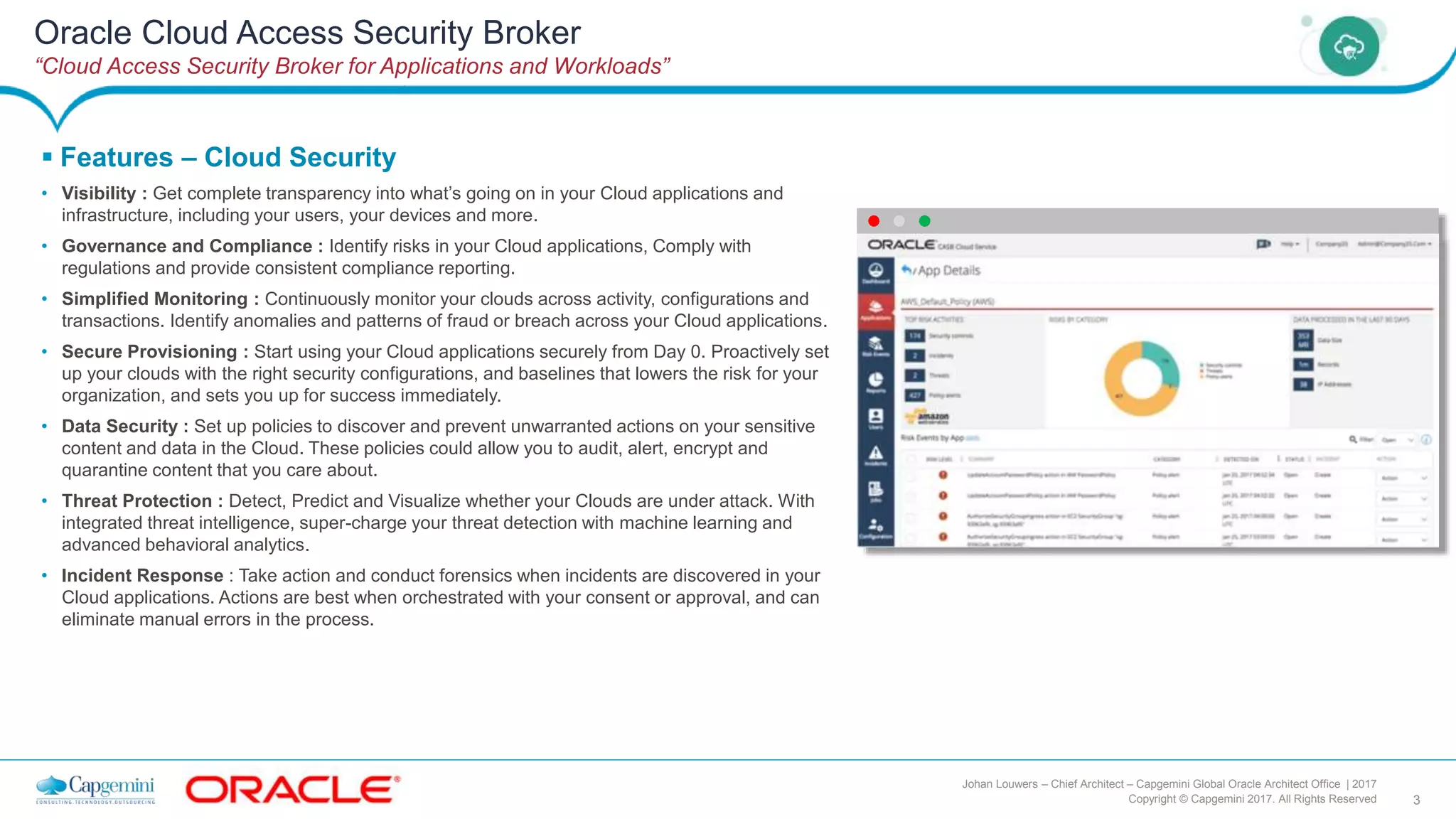 Capgemini Oracle Cloud Access Security Broker | PPT