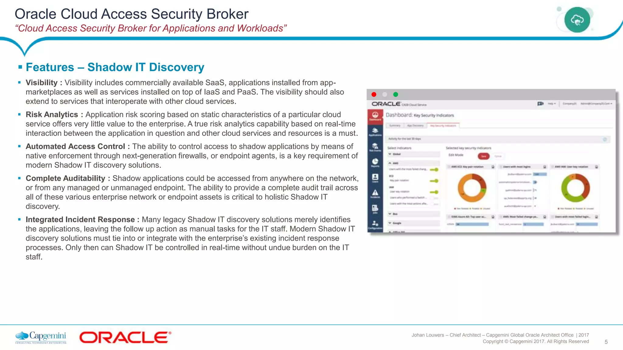 Capgemini Oracle Cloud Access Security Broker | PPT