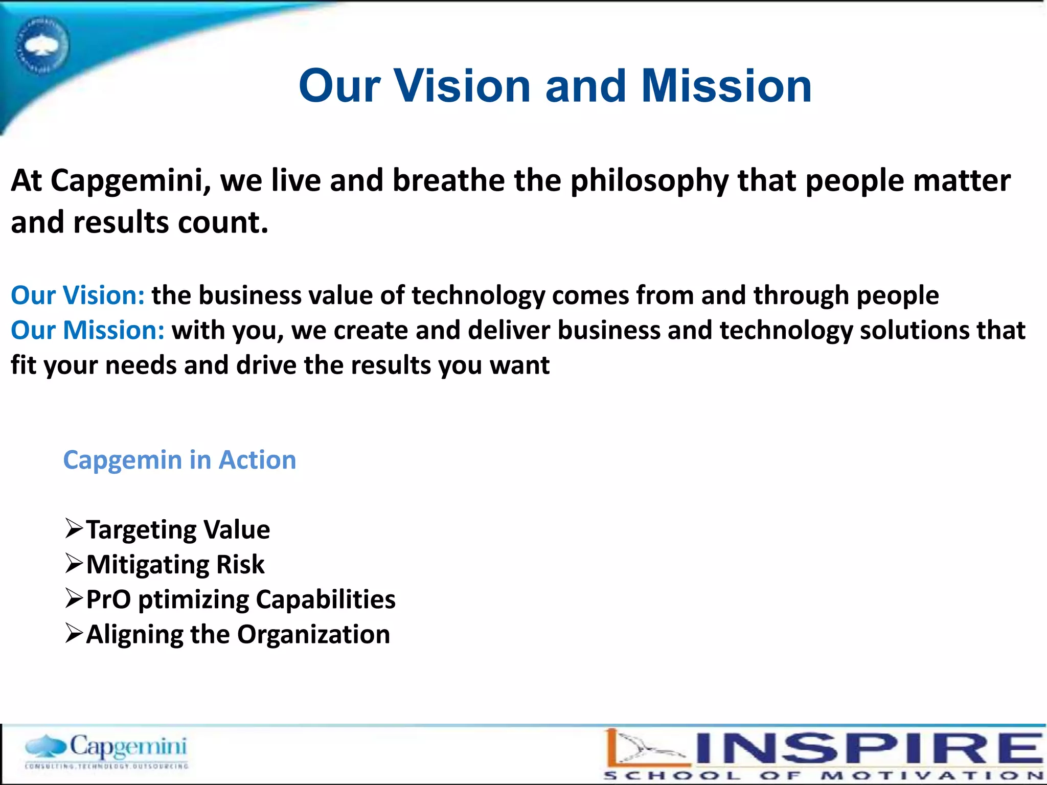 Capgemini presentation | PPSX