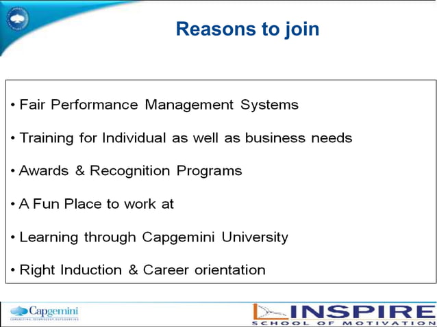 Capgemini presentation | PPSX
