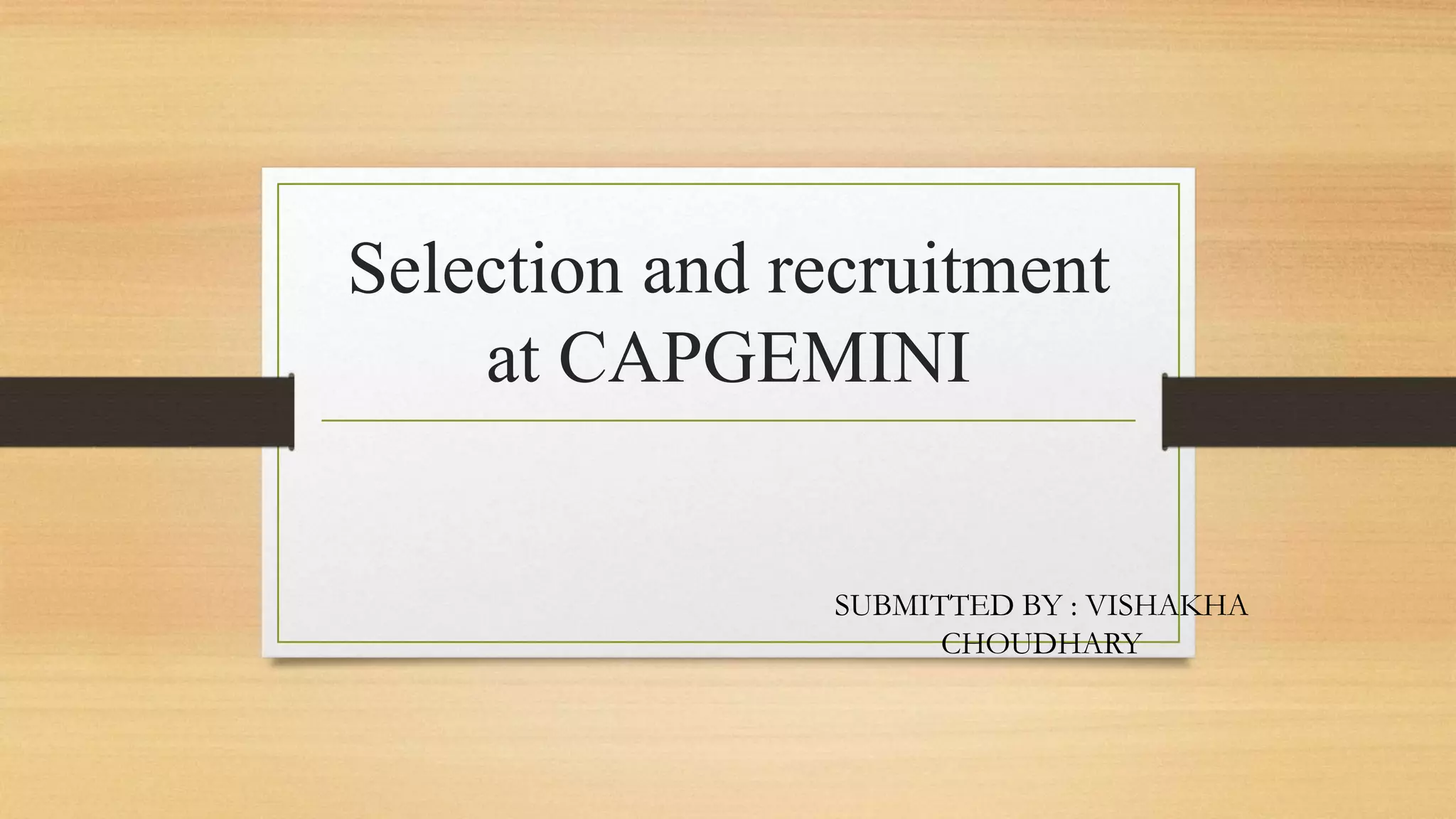 Capgemini recruitment | PPTX