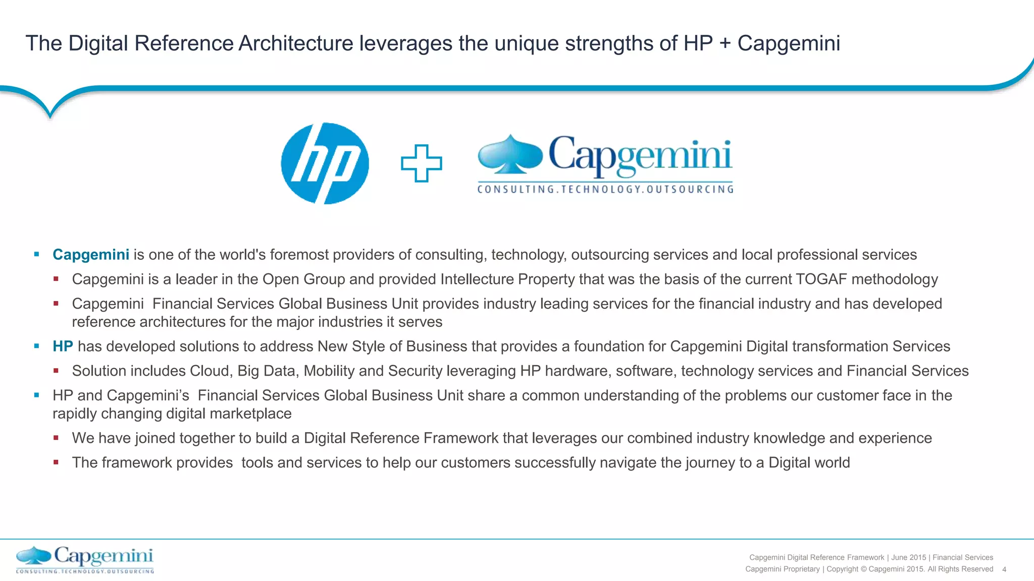 Capgemini Digital Reference Architecture with HPE | PPT
