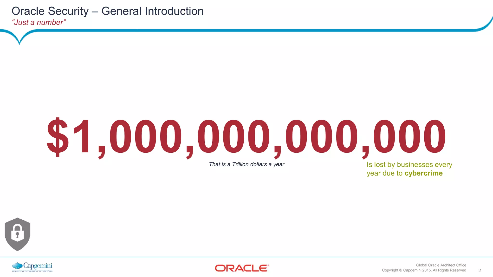 Capgemini Technology Vision For Oracle Database Security Ppt