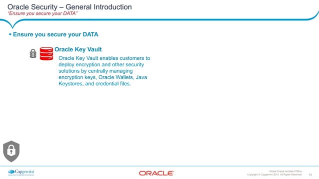 Capgemini Technology Vision For Oracle Database Security Ppt