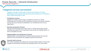 Capgemini technology vision for Oracle Database Security | PPTX