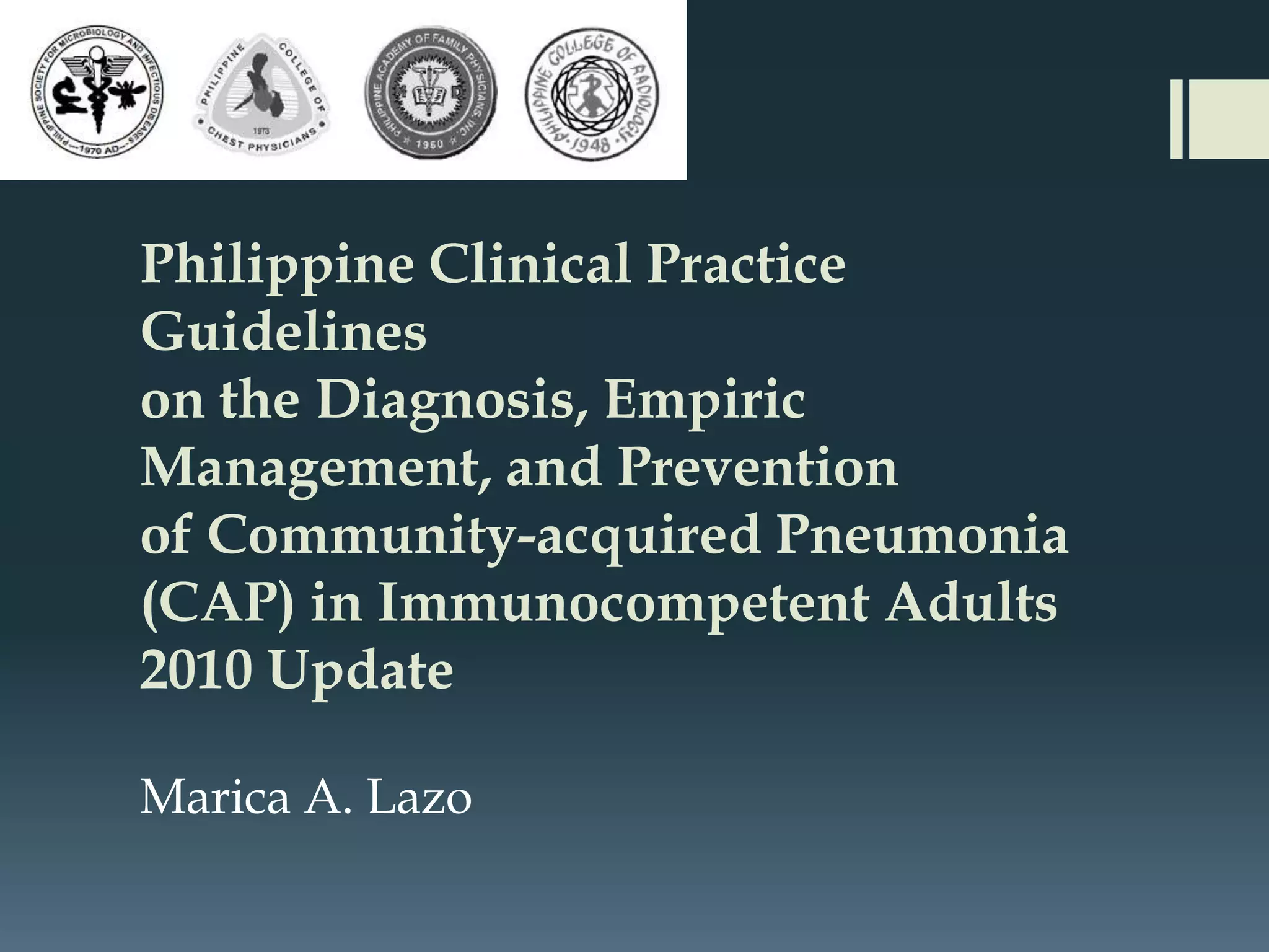 CAP 2010 Guidelines | PPTX