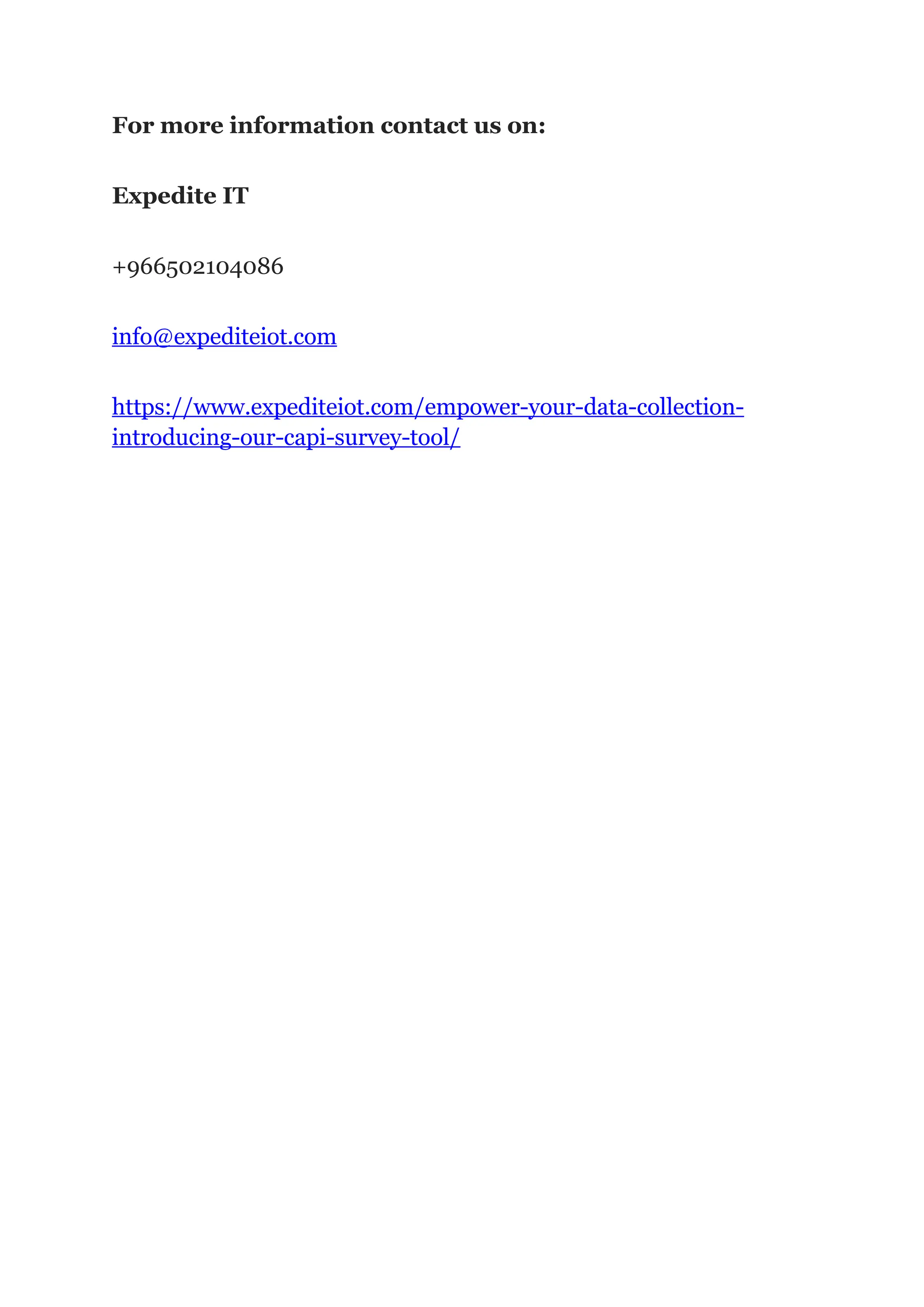 CAPI Based Roadside Interview Studies in KSA | PDF | Free Download