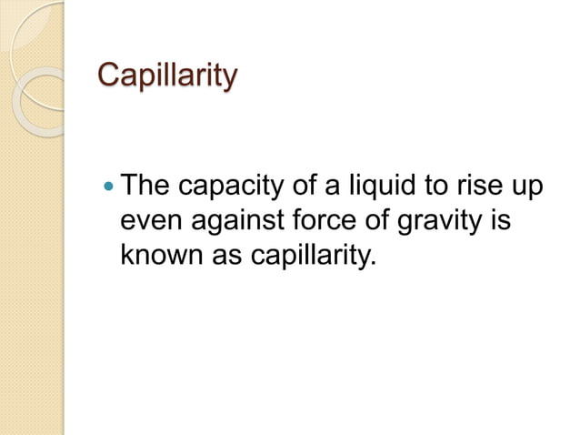 Capillarity | PPTX