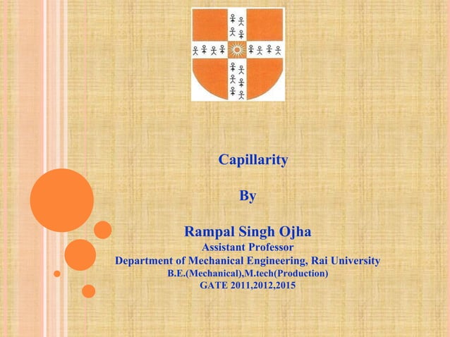 Capillarity | PDF | Physics | Science