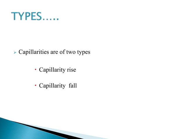 Capillarity ppt | PPTX