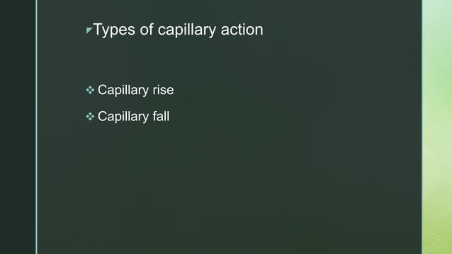 Capillary Action | PPTX