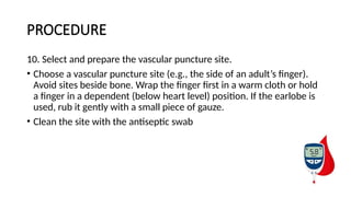 CAPILLARY BLOOD GLUCOSE MONITORING POWERPOINT | PPTX