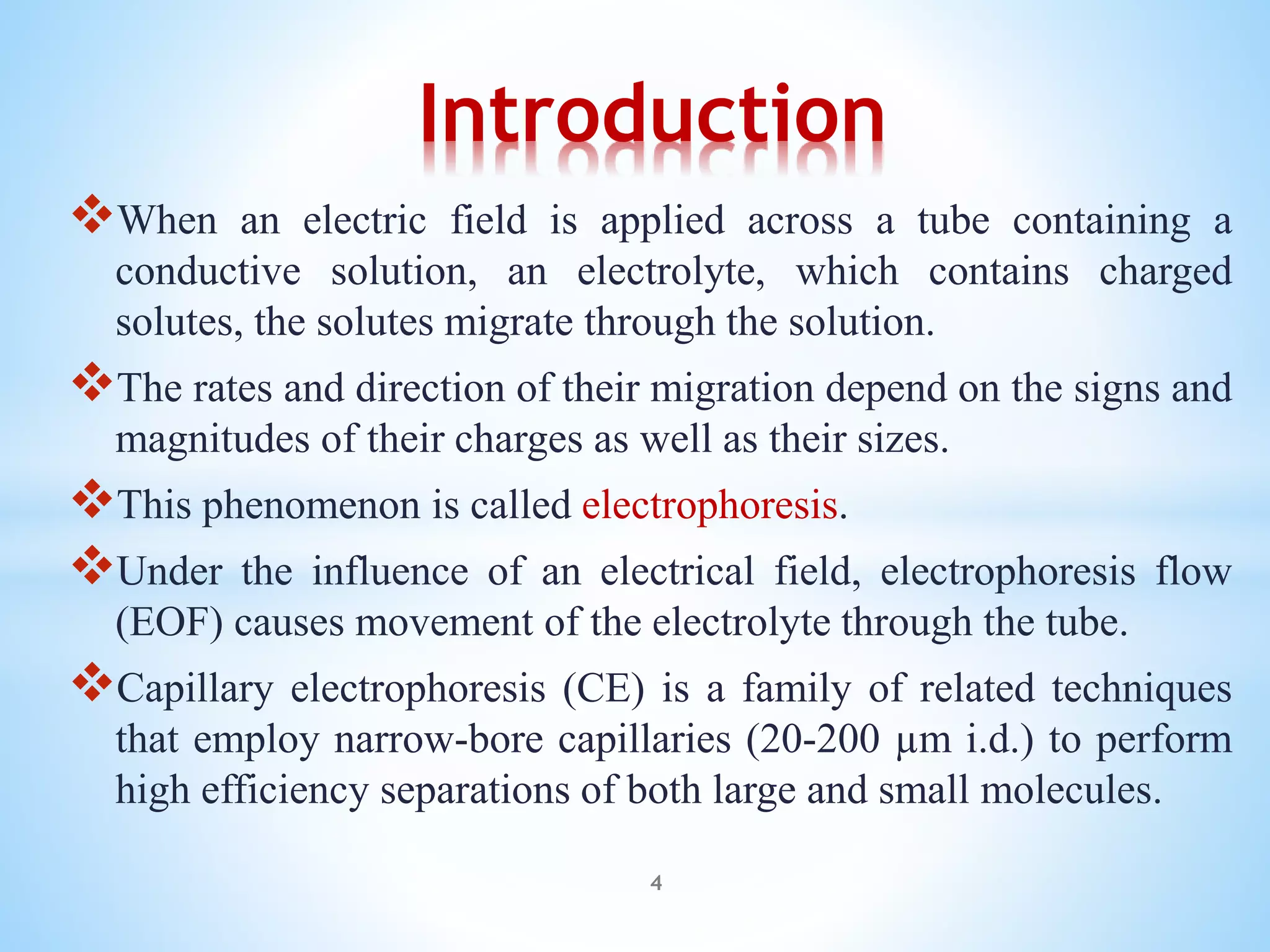 Capillary electrophoresis | PPTX