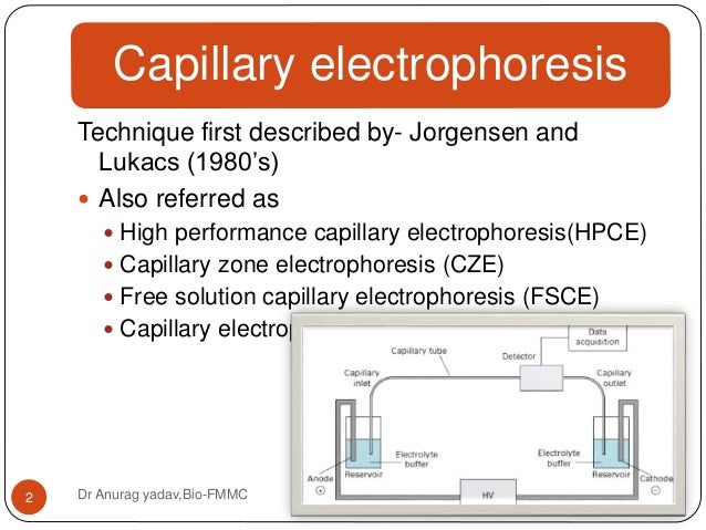 Capillary electrophoresis and application