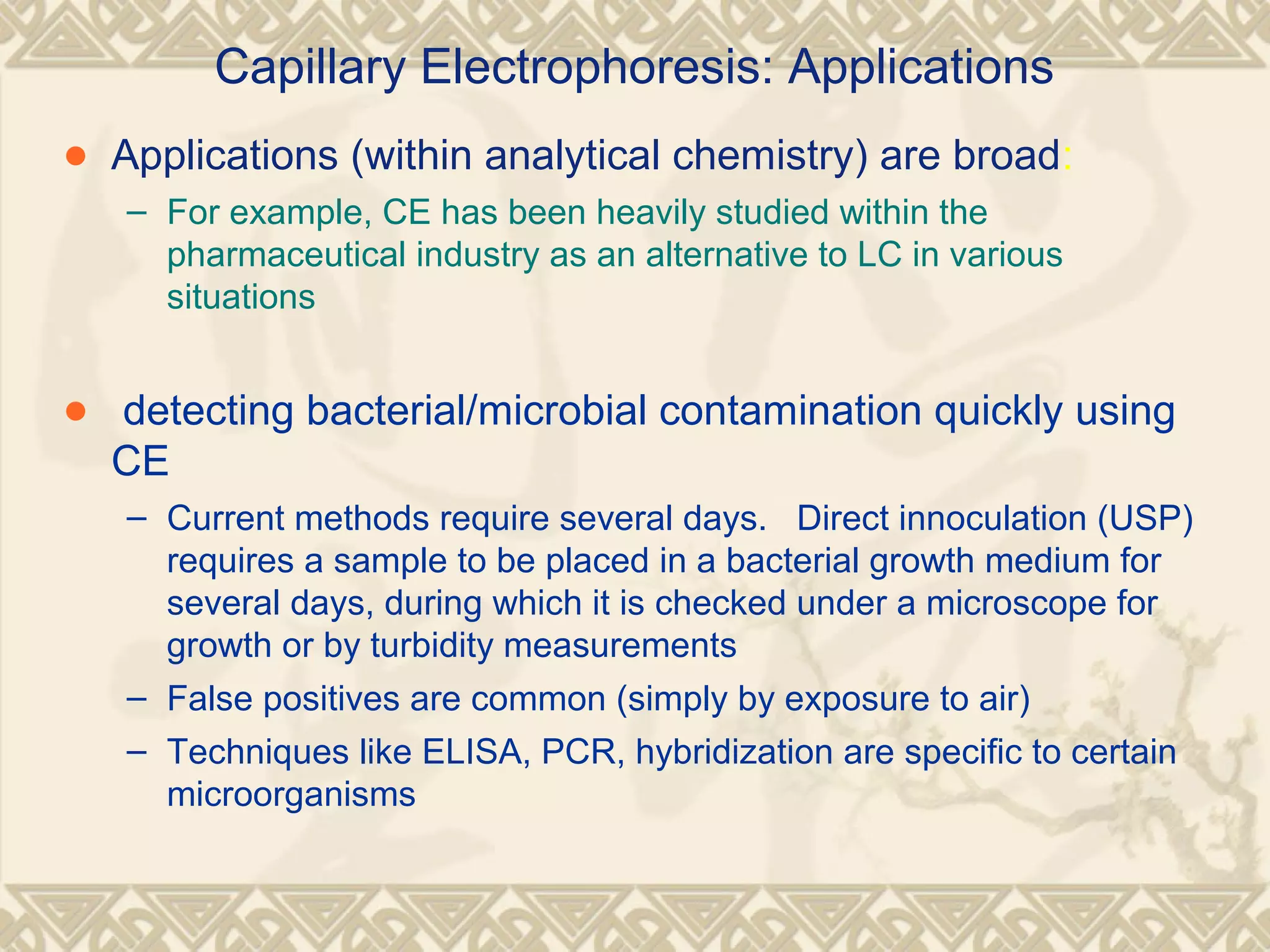 Capillary electrophoresis final ppt. | PPT