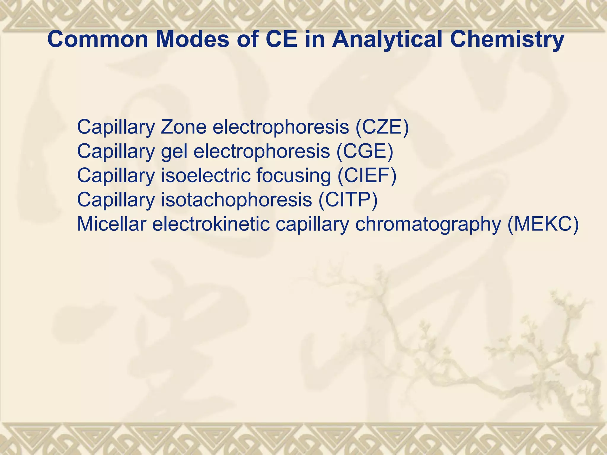 Capillary electrophoresis final ppt. | PPT