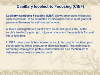 Capillary electrophoresis final ppt. | PPT