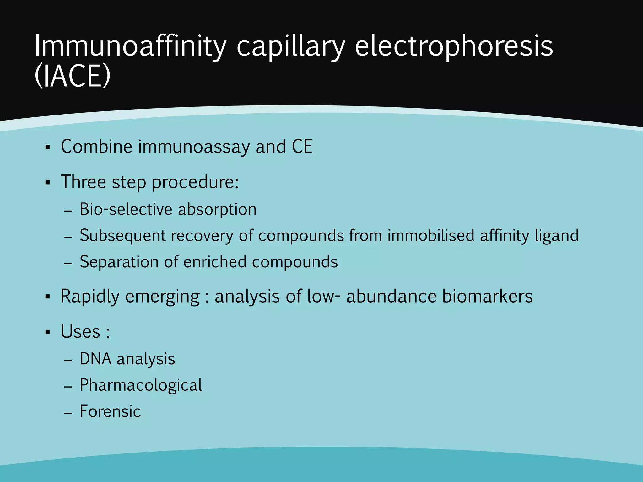 Capillary electrophoresis principles and applications | PPTX