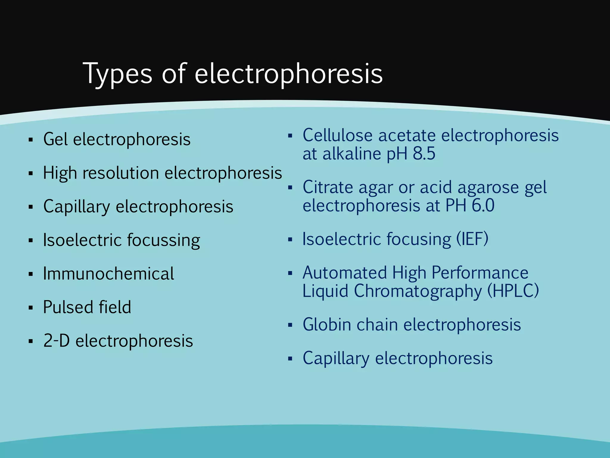 Capillary electrophoresis principles and applications | PPTX