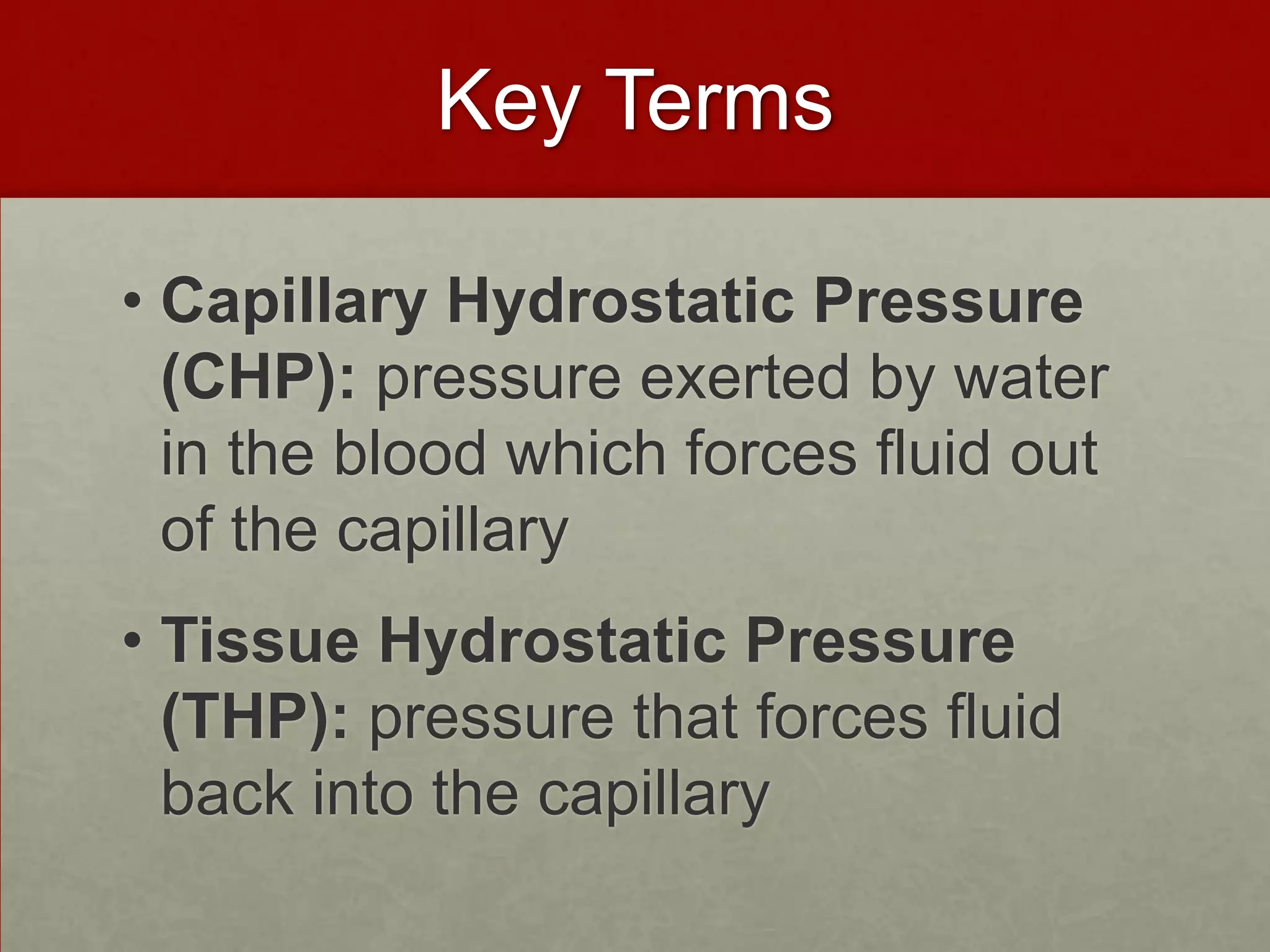 Capillary filtration pressure | PPTX