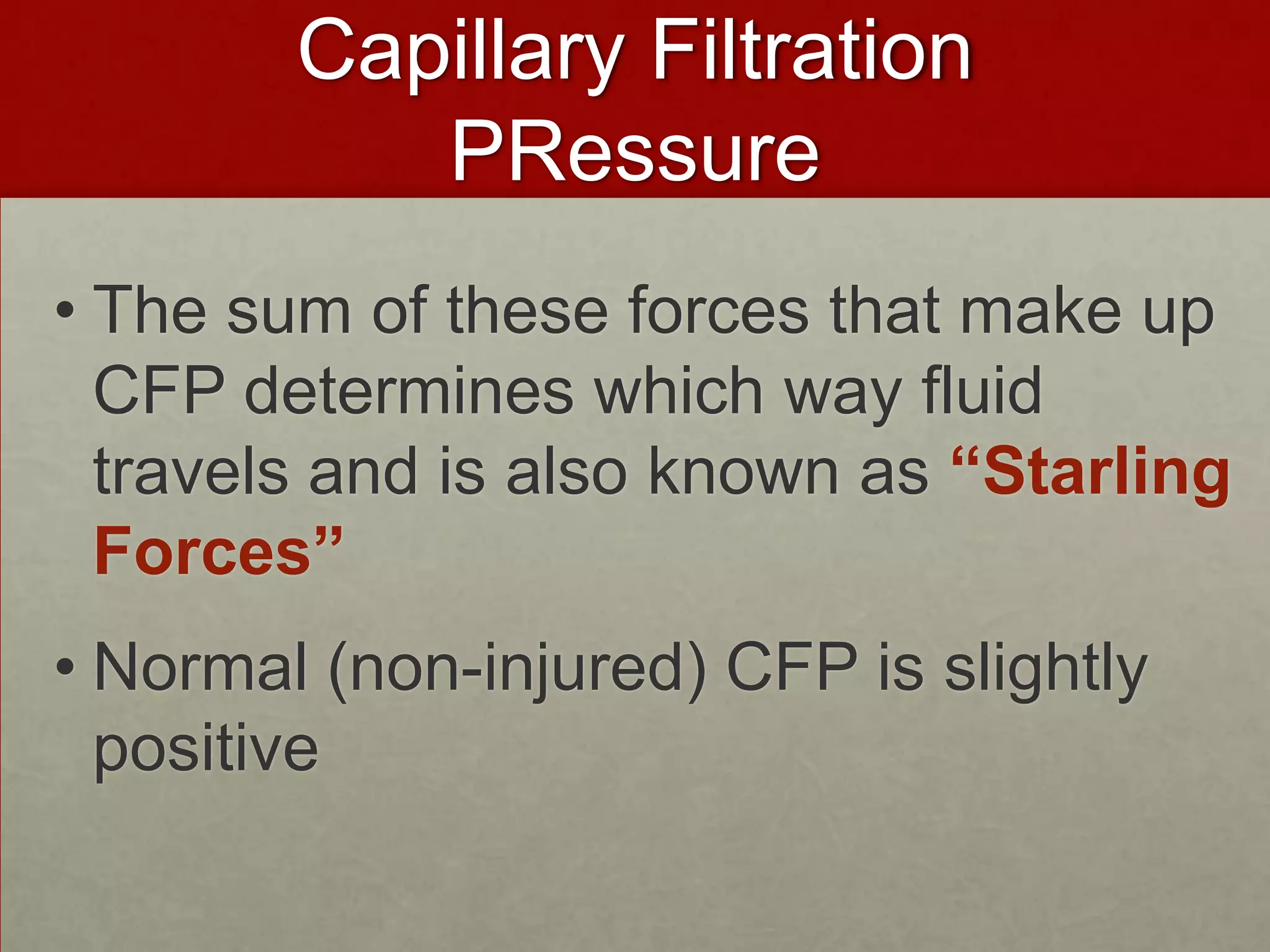 Capillary filtration pressure | PPTX