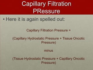 Capillary filtration pressure | PPTX