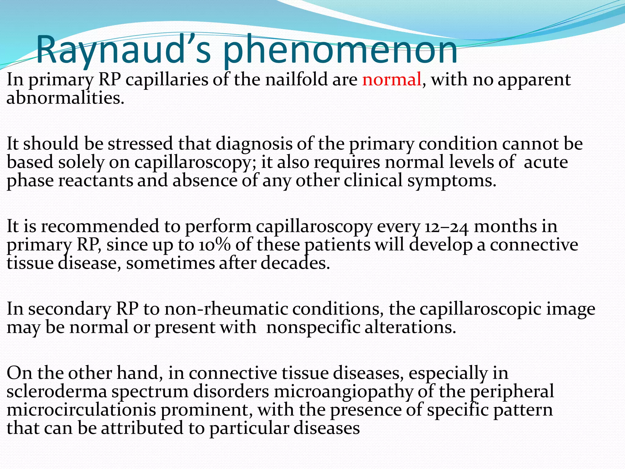 capillaroscopy | PPTX