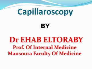 capillaroscopy | PPTX