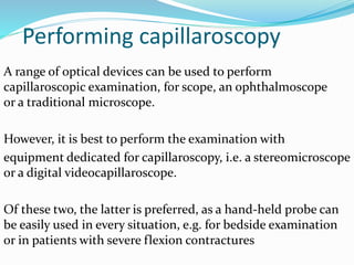 capillaroscopy | PPTX