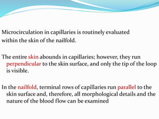 capillaroscopy | PPTX